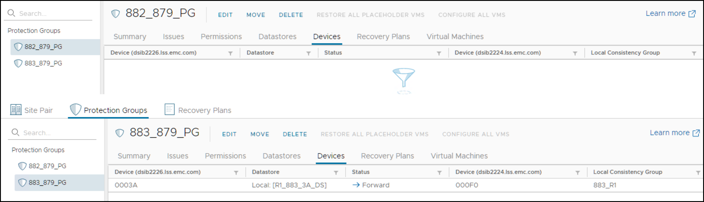 Powermax Srdf Sra Configuration Issues With Duplicate Device Ids In Vmware Srm Protection