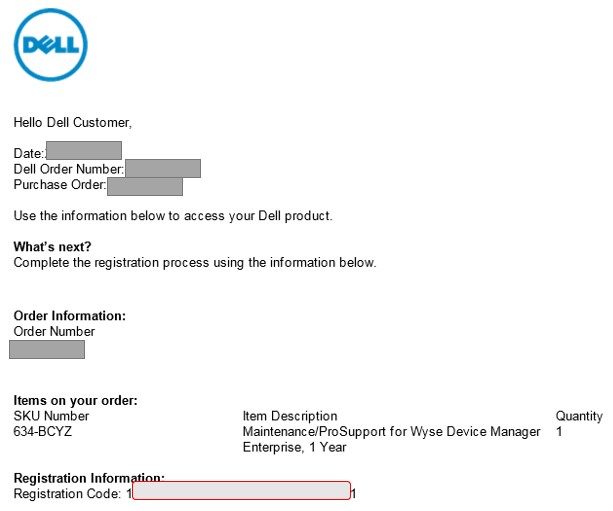 Dell Registration Page