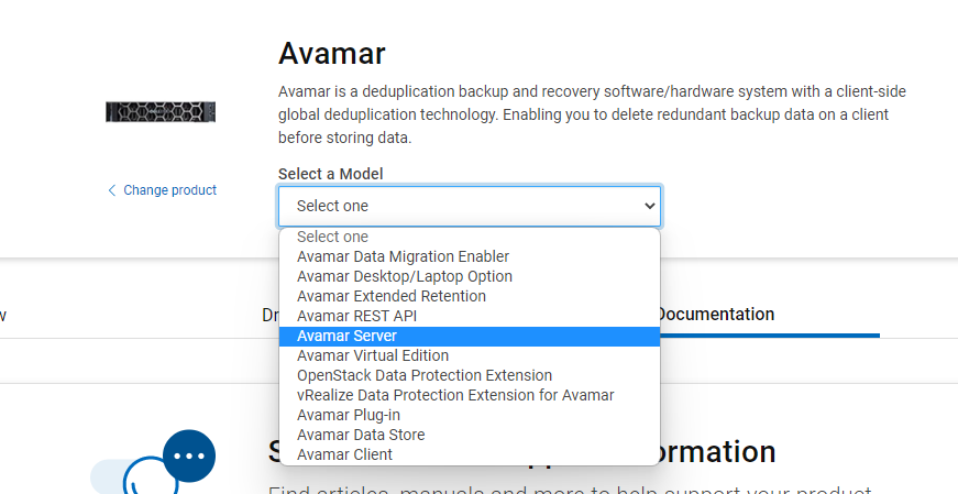 How to locate Avamar documentation on the Dell Support site | Dell US