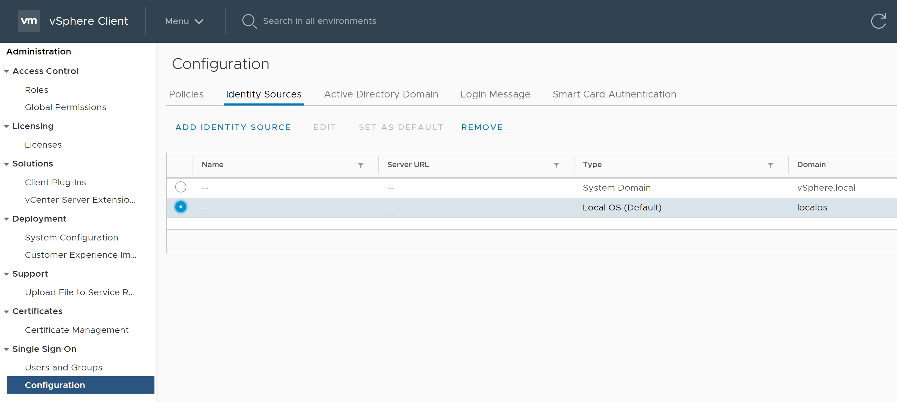 IDPA: Het ACM-dashboard kan hypervisor manager rootwachtwoord out-of ...