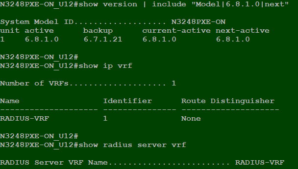 Sistema de rede da Dell: Servidores RADIUS OS6 por meio do VRF especificado | Dell Portugal