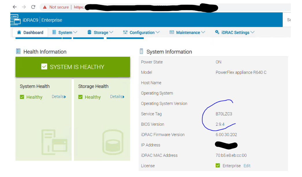 PowerFlex: System Board NVDIMM Battery Unknown | Dell US