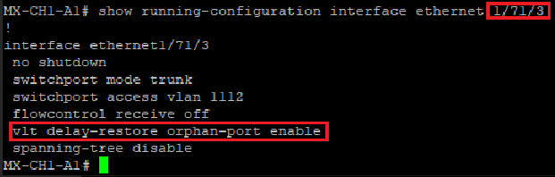 Dell Networking SmartFabric OS10 MX7116n Ports Blackholing Traffic ...