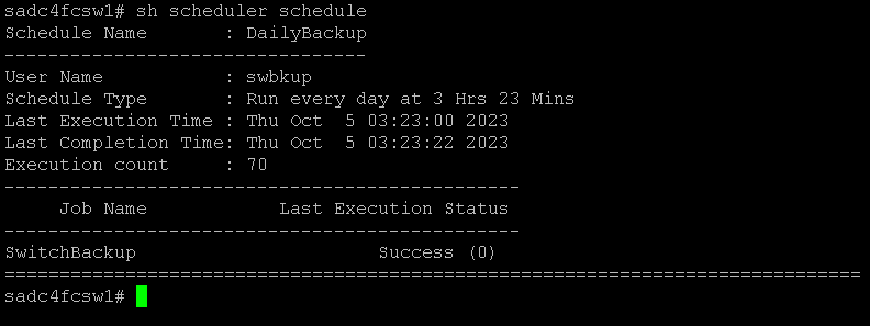 Connectrix MDS: Scheduled Daily Backup Does Not Complete | Dell Kuwait