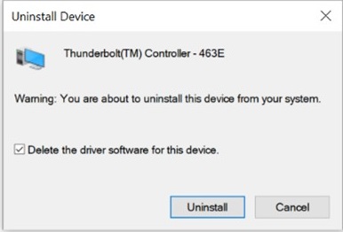 Error Code 0x80070643 When Reinstalling Intel Thunderbolt Controller ...