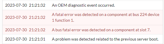 PowerEdge R7625 Bus fatal error occur when rebooting from Ubuntu 22.04 with Solarflare ...