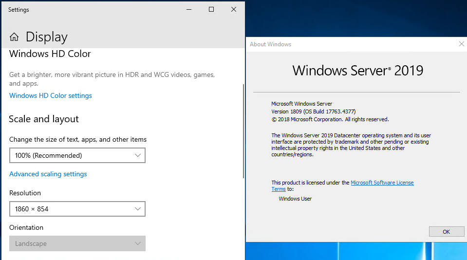 Windows Server 2019 reports Hyper-V server in winver | Dell US