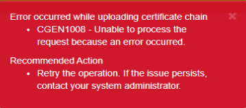 Troubleshooting Certificate Chain Upload and Connection Verification Issues for OpenManage ...
