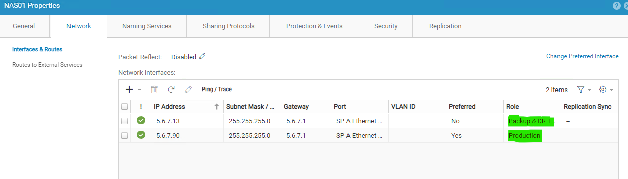 Unity: Two Production Interfaces on NAS Server May Cause Intermittent ...