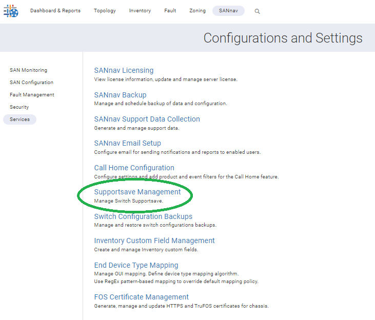Connectrix: How to collect Brocade Supportsave logs using SANnav, CLI ...