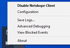 Netskope Private Access Gateway missing from Client Configuration ...
