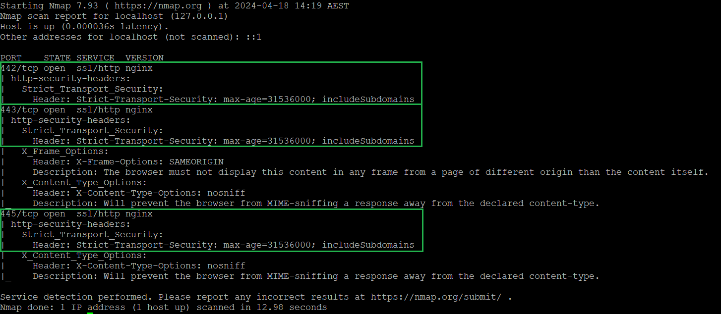 Security Vulnerability scanning detected HSTS vulnerabilities on Search ...