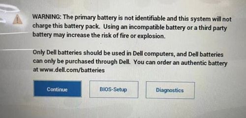 Battery Is Not Able to Charge When Computer Powers on with BIOS Warning ...