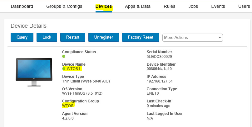 How to resolve Terminal_Name reset issue on Dell ThinOS devices on Wyse ...