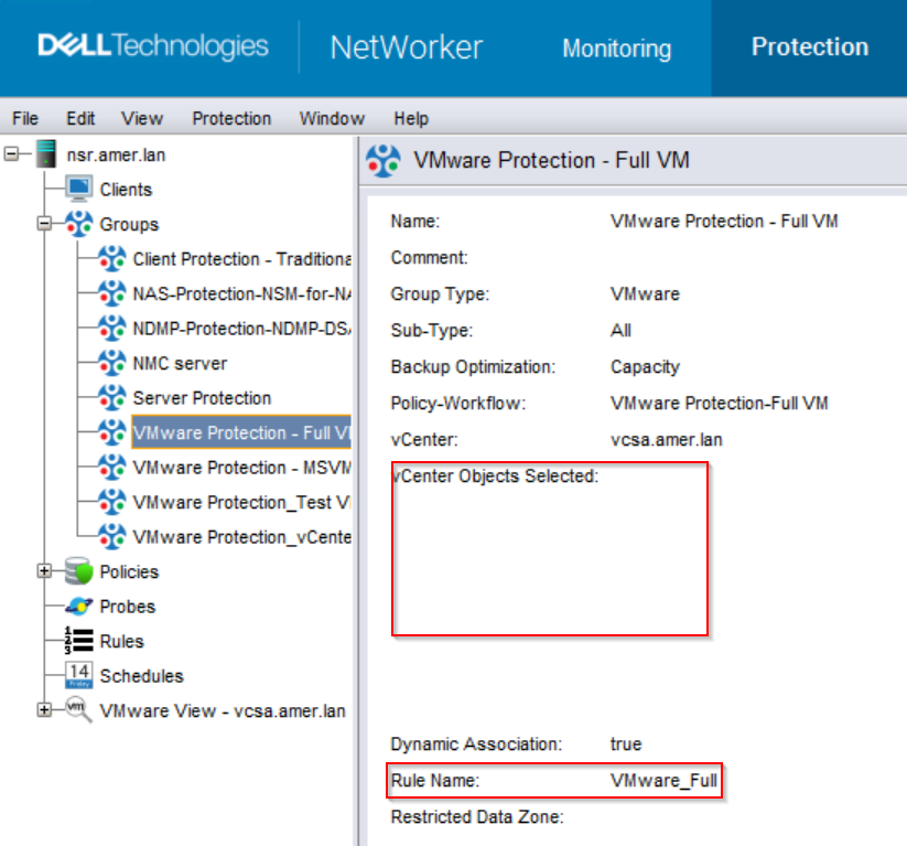 NetWorker: Genstart af en fejlbehæftet VMware-politik med en dynamisk ...