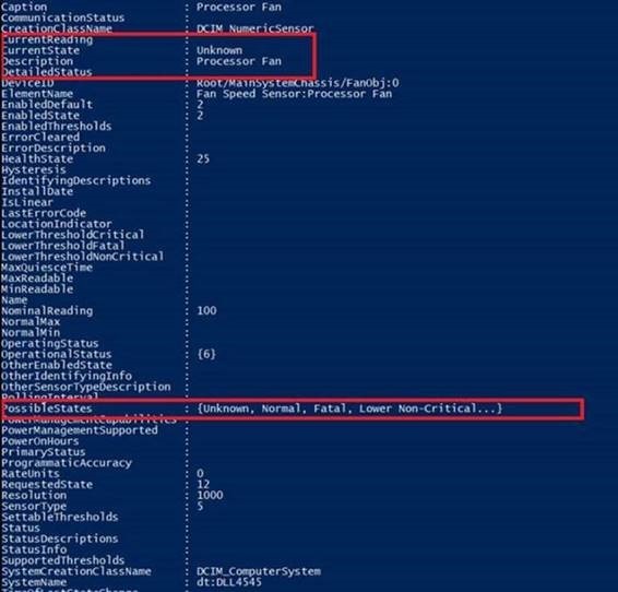 Dell Command Monitor does not report fan status on most OptiPlex ...