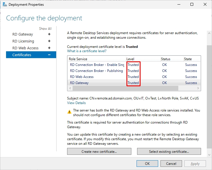Windows Server: Cómo usar certificados de confianza con servicios de escritorio remoto | Dell ...