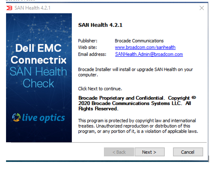 Live Optics | SAN Health | Complete a SAN Health Array Profile | Dell US