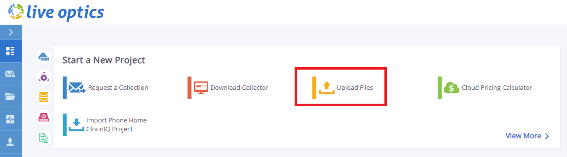 Live Optics | Upload an SIOKIT file from the Live Optics web portal ...