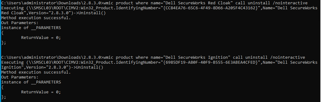 Secureworks Red Cloak Endpoint Aracısını Kaldırma | Dell Turkey