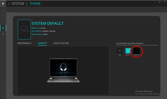 Alienware Command Center Not Showing Go Dark and Go Dim Commands | Dell US