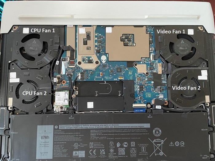 How to Identify the Fans on Alienware X15 R1, R2, X16 R1, and X17 R1 ...