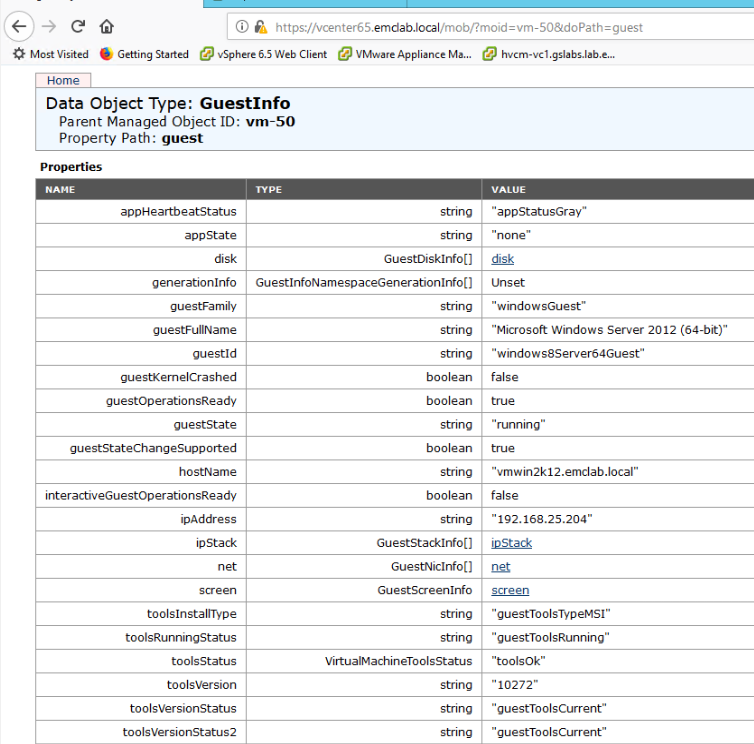 NVP vProxy: How to collect detailed VM/vProxy configuration information from the vCenter MOB ...