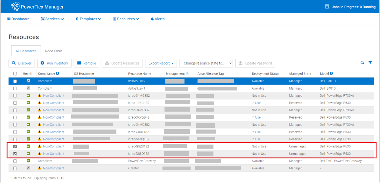 How To Use Powerflex Manager To Update Firmware On External Compute Only Nodes Dell Us