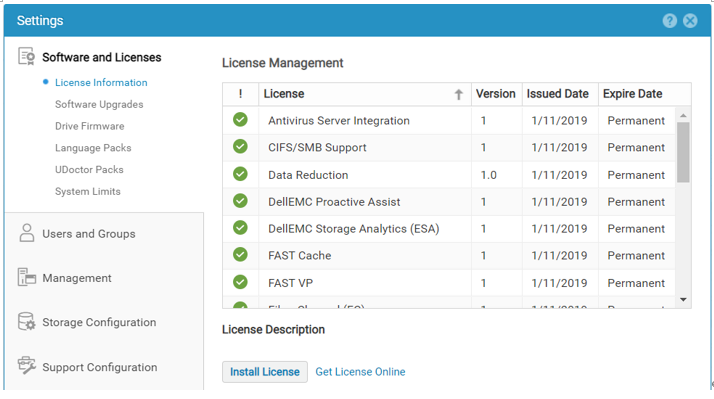 Dell Unity: Some information is displayed in English even after the ...