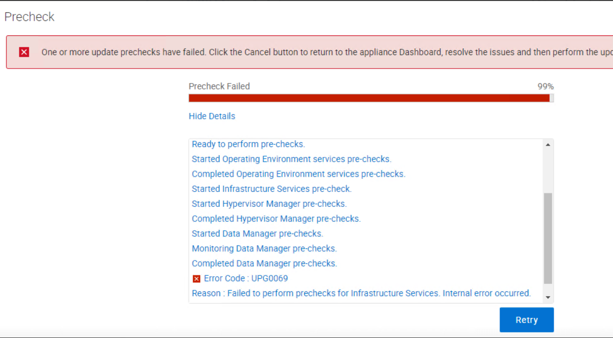 PowerProtect - DM5500: R3 Precheck/Upgrade related upgrade issues | Dell US