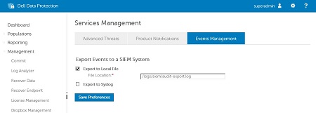 Dell Security Management Server Syslog and SIEM guide | Dell US