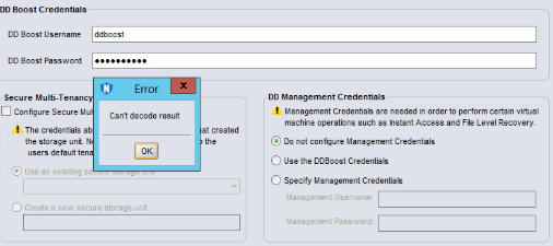 Networker Device Creation Fails With Cant Decode Result Dell Us
