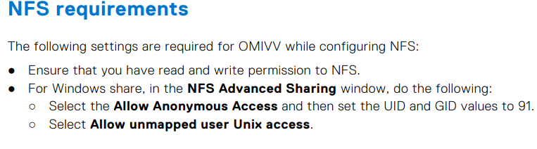 Update OMIVV using an NFS Share | Dell South Africa