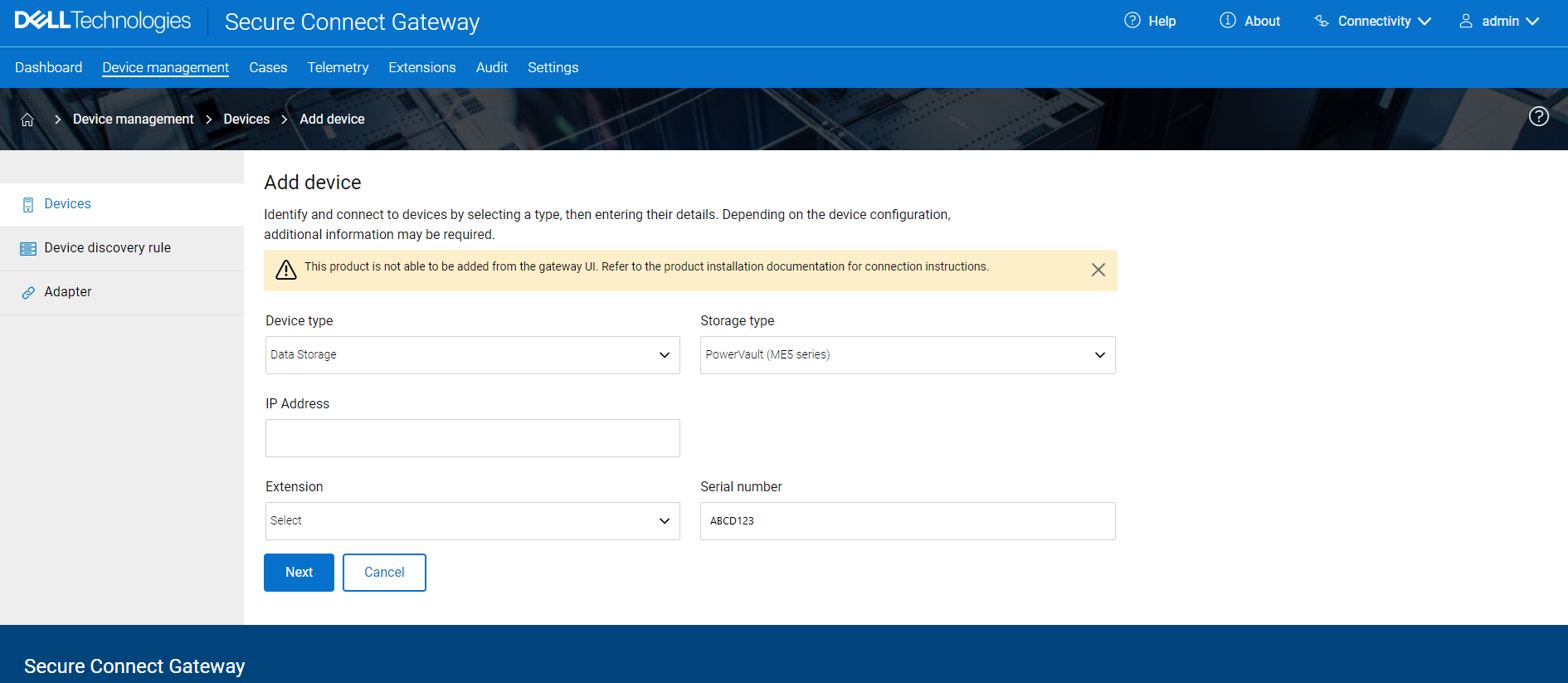 PowerVault ME5: How to configure SupportAssist to Connect via Gateway ...