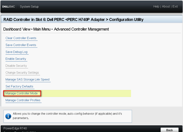 PowerEdge Server - How to Create Virtual Disk in eHBA mode for PERC 10 ...