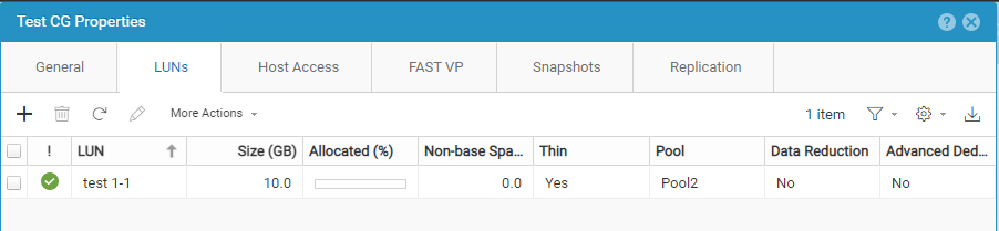Dell Unity How To Remove An Existing Lun From A Consistency Group User Correctable Dell Us