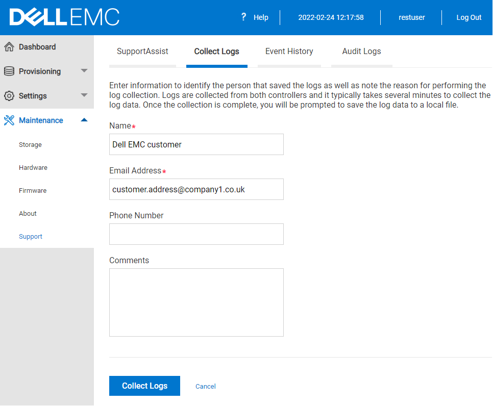 PowerVault ME5: How to collect PowerVault support logs | Dell US