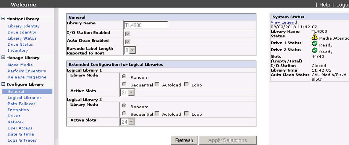 PowerVault TL2000/TL4000磁带库的简单说明以及常见问题处理 | Dell 中国
