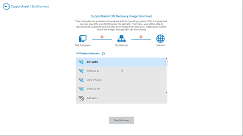 Using BIOSConnect to recover SupportAssist OS Recovery Partition | Dell US