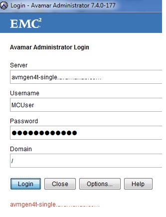 Avamar Administrator fails to connect with "Unknown host" due to ...