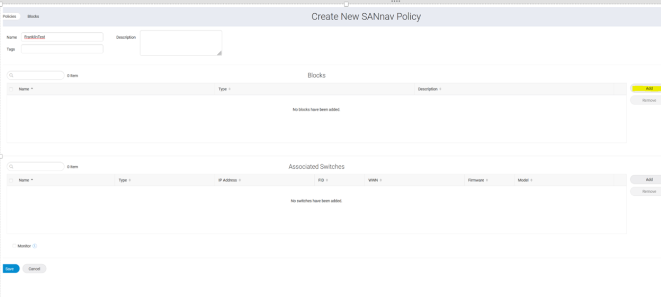 Connectrix B-Series Brocade: How to import MAPS policy from SANnav ...