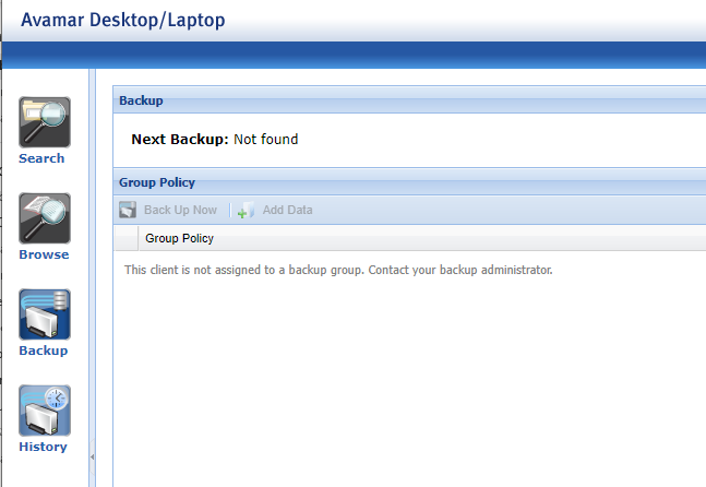 Avamar: DTLT backup or restore fails due to missing backup group | Dell Jordan