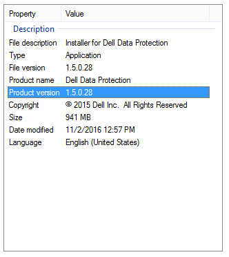 How to Identify the Version of the Dell Data Security Master Installer ...