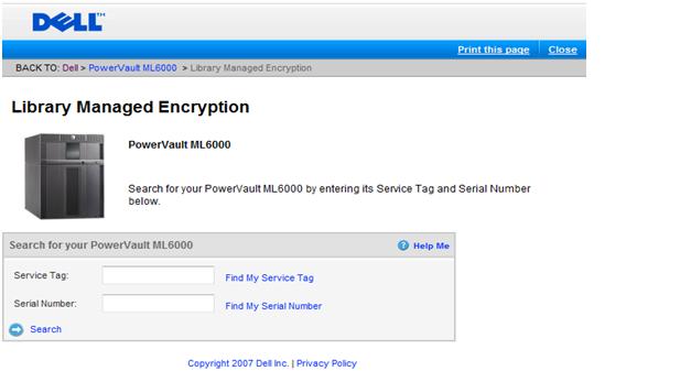 Bibliothèque de bandes PowerVault ML6000 : clé de licence absente ...