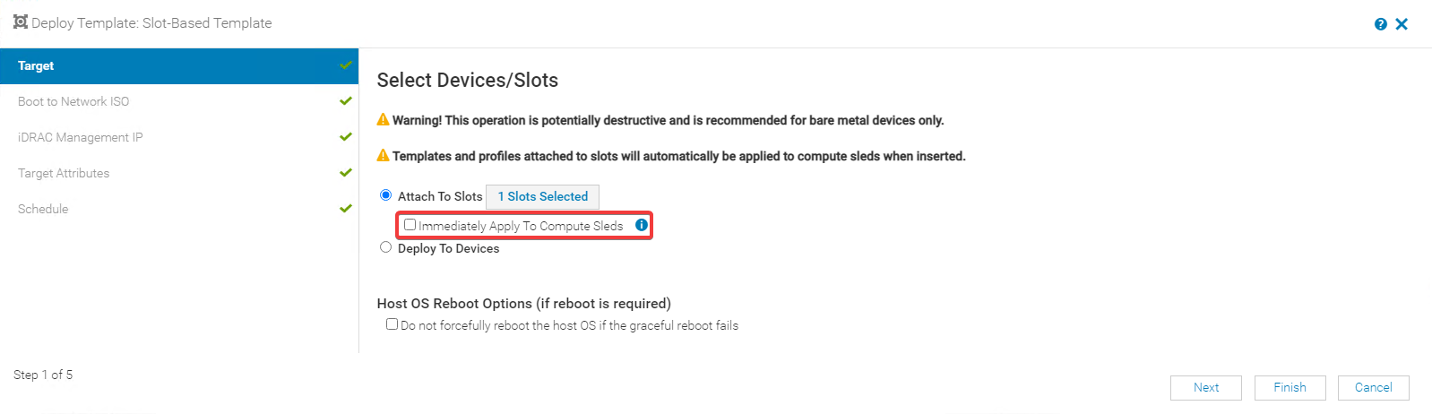 PowerEdge MX7000: Deploying a Slot-Based Template Shows the Profile as ...