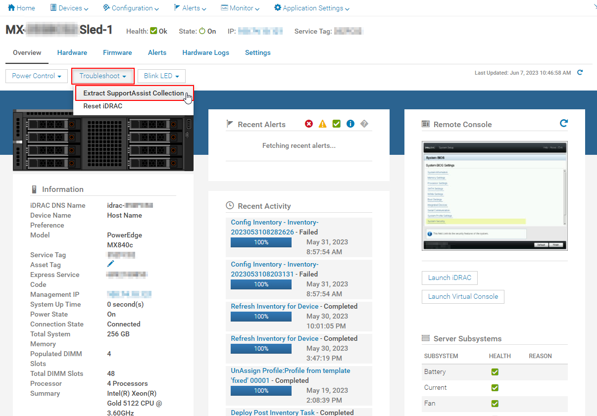 How to gather a SupportAssist Collection from OpenManage Enterprise ...
