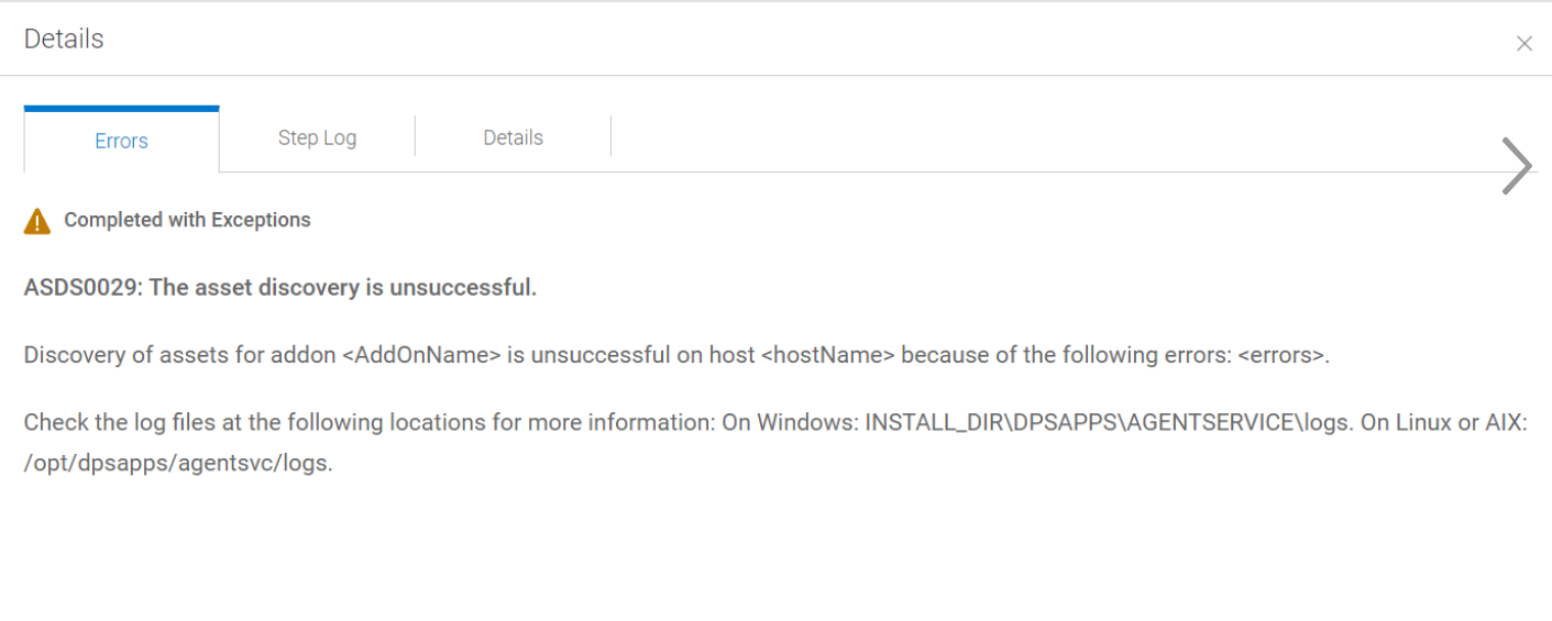 Powerprotect Data Manager Sql Discovery Fails With An Unclear Error The Asset Discovery Is