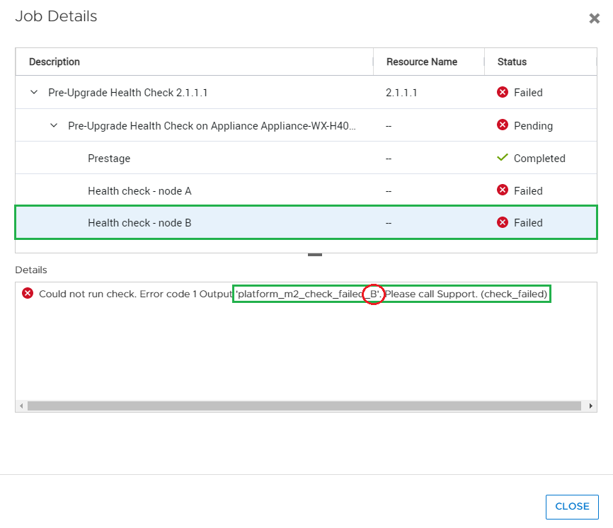 PowerStore: Health Check: Hardware components requiring attention may be reported from both ...
