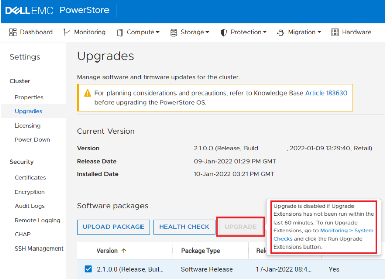 PowerStore: How to use the System Check feature | Dell Australia