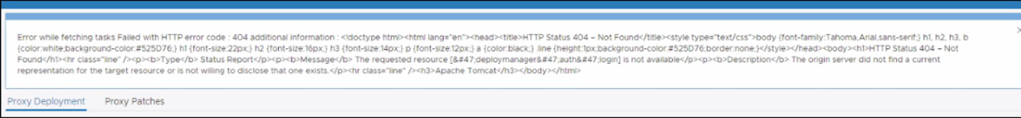 Proxy Deployment Manager not functioning. /usr/local/avamar/var/mc/server_data/prefs/preferences ...